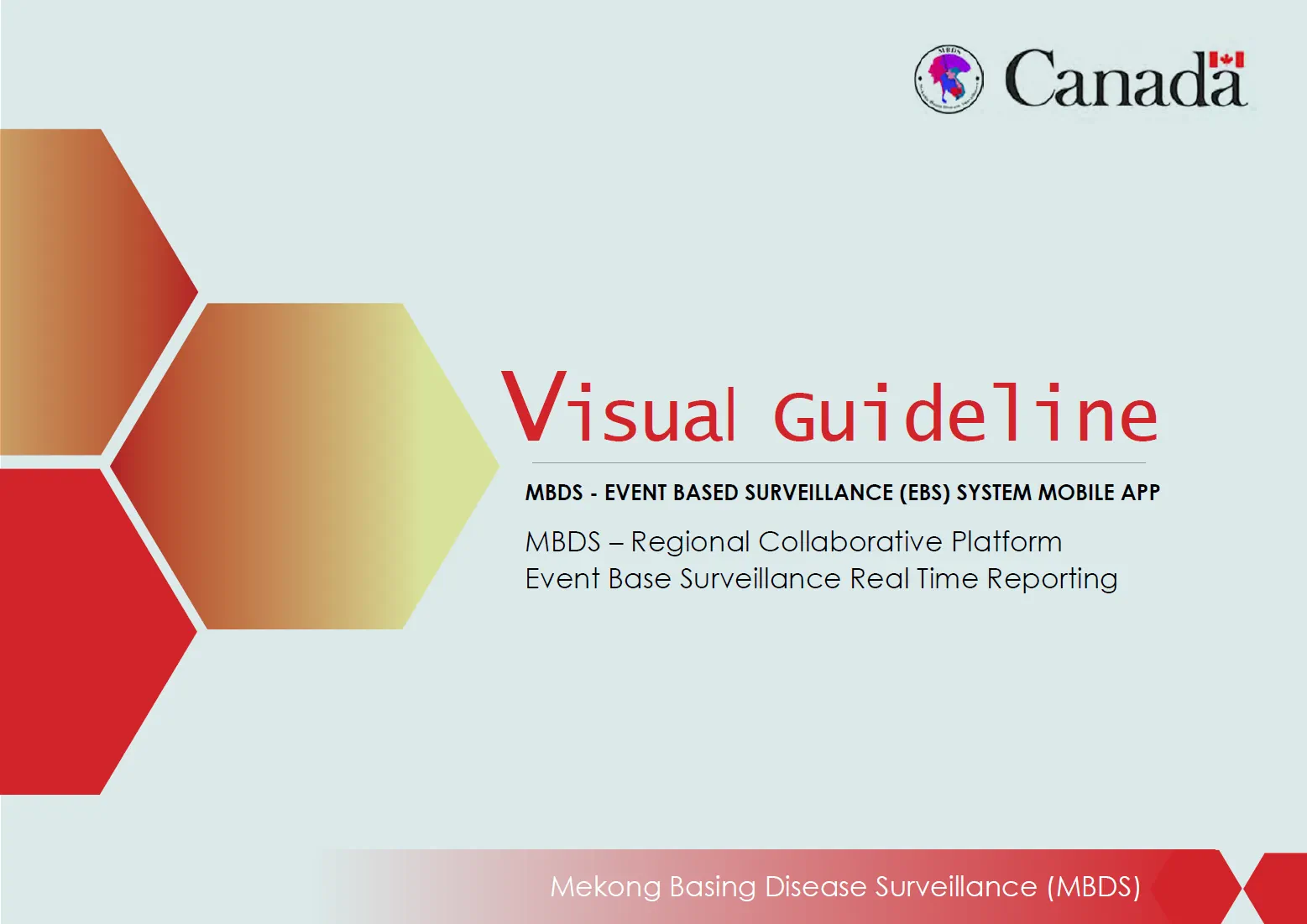 Visual Guideline, MBDS- Event Based Surveillance (EBS) System Mobile ...